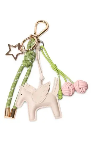 POP UPS BRAND Key Chain With Charms - Medium Green/pegasus