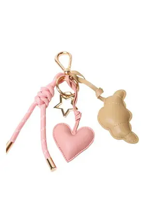 POP UPS BRAND Key Chain With Charms Pink