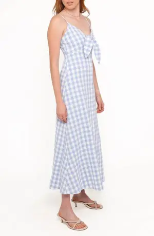 PETAL & PUP Gingham Check Midi Dress