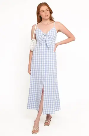 PETAL & PUP Gingham Check Midi Dress