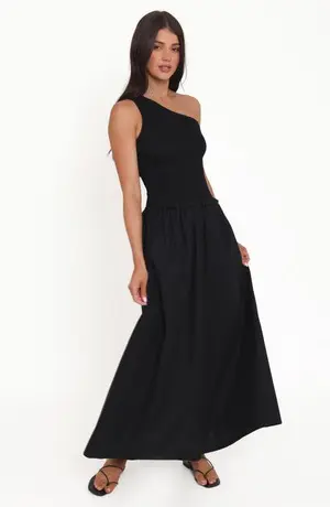 PETAL & PUP One-shoulder Maxi Dress
