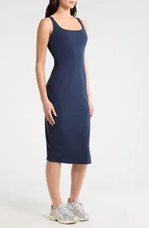 MPG Body-con Midi Dress - Navy Blazer