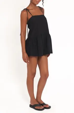 PETAL & PUP Rubie Tie Strap Cotton Romper