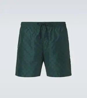 Gucci Gg Swim Trunks - Green