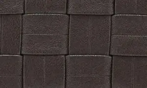 Mango Braided Faux Leather Frame Clutch