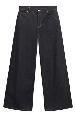 Mango Mid-rise Wide-leg Jeans - Open Blue