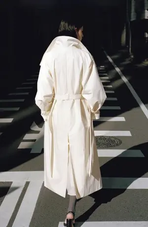 Mango Oversized Cotton-blend Trench Coat