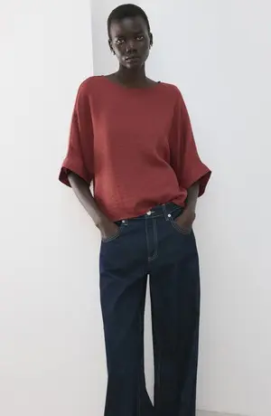 Mango Dolman Sleeve Top