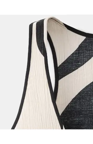 Mango Printed Sleeveless Crop Top