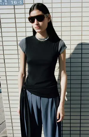 Mango Knot Detail Sleeveless Top