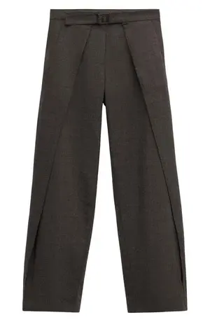 Mango Belted Pleated Trousers