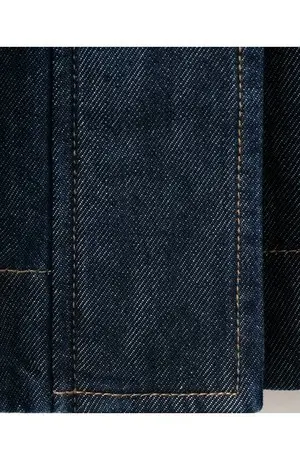 Mango Gathered Waist Denim Parka