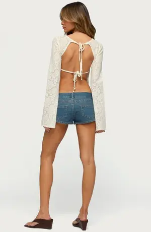 EDIKTED Flaura Lace Top