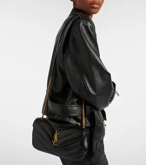 Saint Laurent Loulou Matelassé Leather Top-handle Bag - Black
