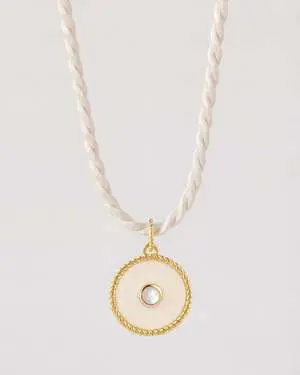 SOPHIE BLAKE Ella Moonstone Pendant - Gold
