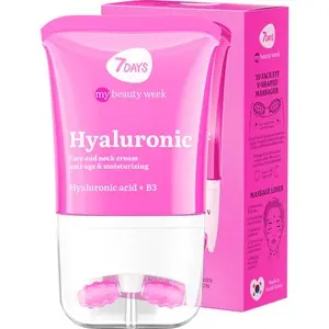 7DAYS Face Moisturizer With Hyaluronic Acid For Moisturizing & Hydrating With 3d Massage Applicator - Clear