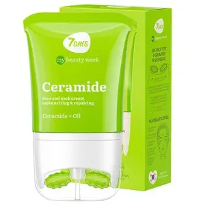 7DAYS Face Moisturizer With Ceramide For Moisturizing & Barrier Repairing With 3d Massage Applicator - White