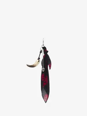 Alexander McQueen Scarf & Horn Charm