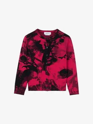 Alexander McQueen Floral Jacquard Cardigan