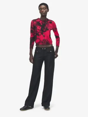 Alexander McQueen Floral Jacquard Cardigan