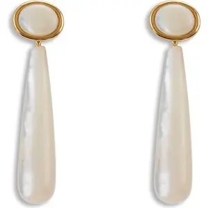 LELET NY Akaia Mother-of-Pearl Drop Earrings