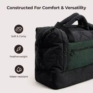 BAGSMART 34l Laptop Duffle With Shoe Compartment - Black