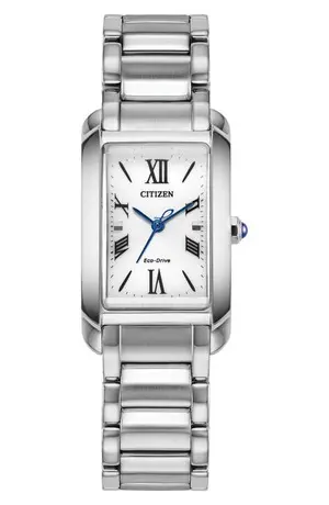 Citizen Bianca Tank Bracelet Watch - Silver-tone