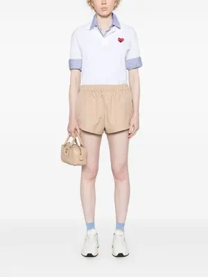 Play Comme Des Garcon Cotton Polo Shirt - White