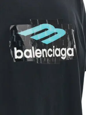 Balenciaga Printed T-shirt - Black