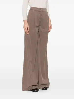 VIA MASINI 80 Linen Blend Trousers