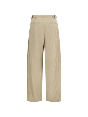THE ROW Iven Nylon And Silk Trousers - Beige