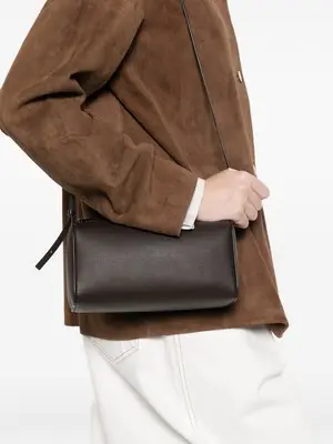 THE ROW 90's Leather Cylinder Bag - Black