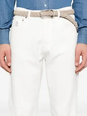 Brunello Cucinelli Denim Cotton Jeans - White