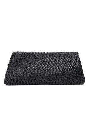 Dune London Woven Faux Leather Clutch - Black