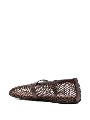Alaïa Leather Ballet Flats - Brown
