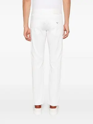 Emporio Armani Denim Cotton Jeans - White