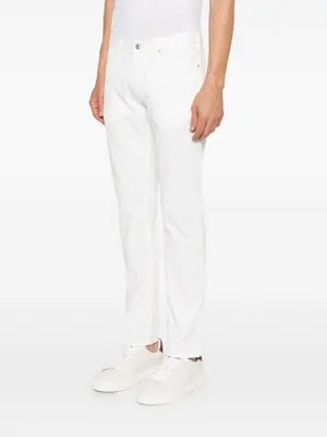 Emporio Armani Denim Cotton Jeans - White