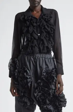 Comme Des Garcons Noir Kei Ninomiya Ruffle Tops