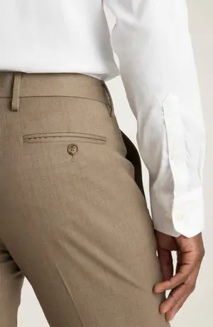 Bonobos Jetsetter Stretch Wool Suit Pants - Tan