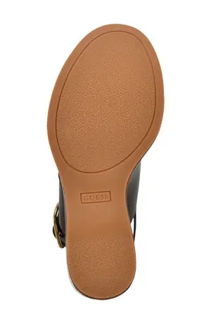 Guess Yarisel Platform Wedge Sandal - Black