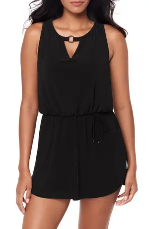 Magicsuit Effie Sleeveless Skirted One-piece Swimsuit - Black