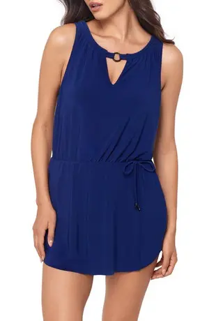Magicsuit Effie Sleeveless Skirted One-piece Swimsuit - Galaxy