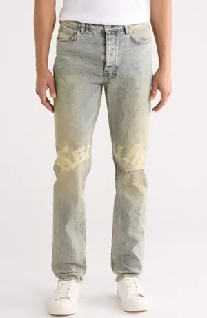 Ksubi Chitch Sture Trashed Idols Slim Tapered Leg Jeans - Denim