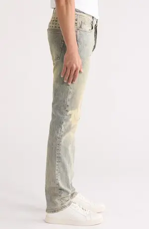 Ksubi Chitch Sture Trashed Idols Slim Tapered Leg Jeans