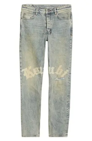Ksubi Chitch Sture Trashed Idols Slim Tapered Leg Jeans