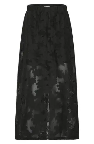 ICHI Lace Maxi Skirt