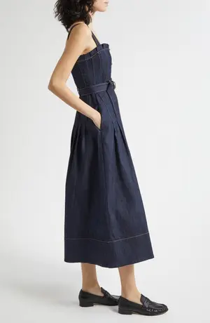 Cinq À Sept Branwen Denim A-line Dress