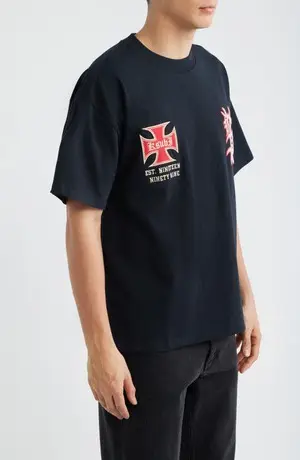 Ksubi League Ekcess Oversize Graphic T-shirt - Black