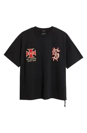 Ksubi League Ekcess Oversize Graphic T-shirt - Black