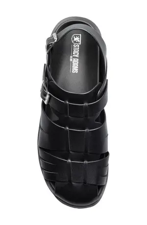 STACY ADAMS Largo Fisherman Sandal - Black